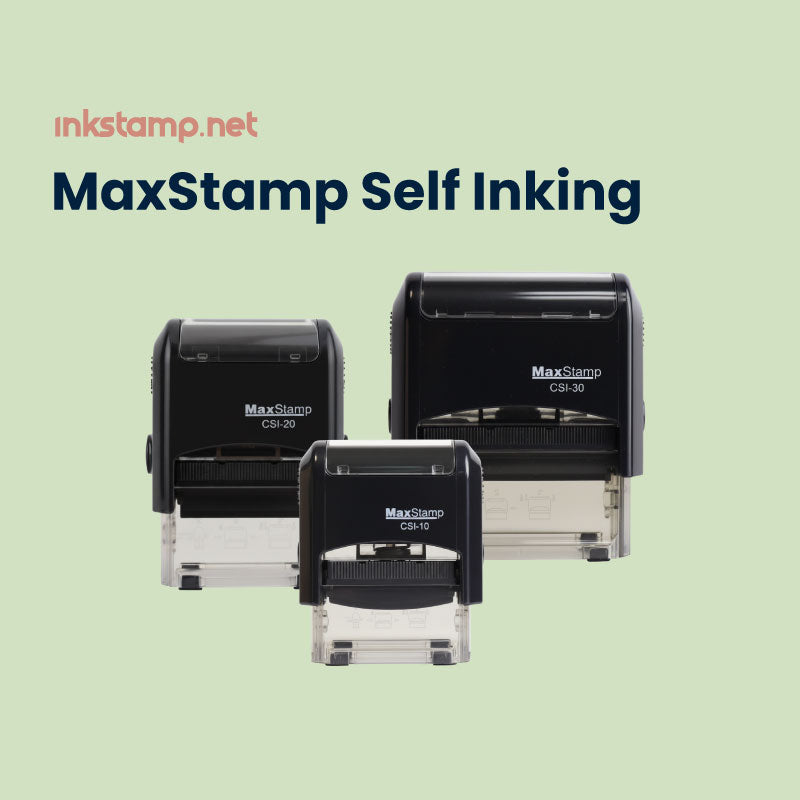 MaxStamp Self-Inking Stamps - Reliable & Precise – INKSTAMP.NET